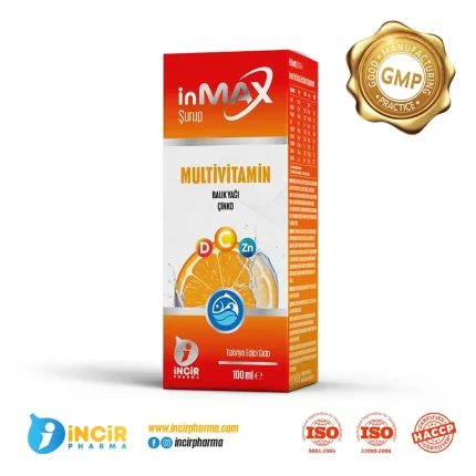 inMAX multivitamin fish oil and zinc syrup – İncir Pharma